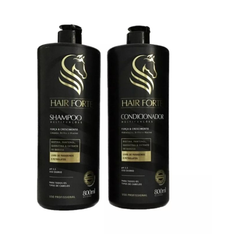 Kit Shampoo e Condicionador Hair Forte | Shopee Brasil