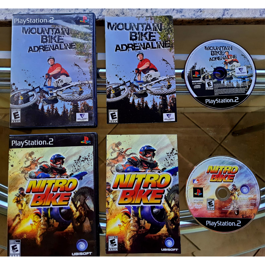 Playstation 2 Mountain Bike e Nitro Bike *** Ntsc Combo *** | Shopee Brasil