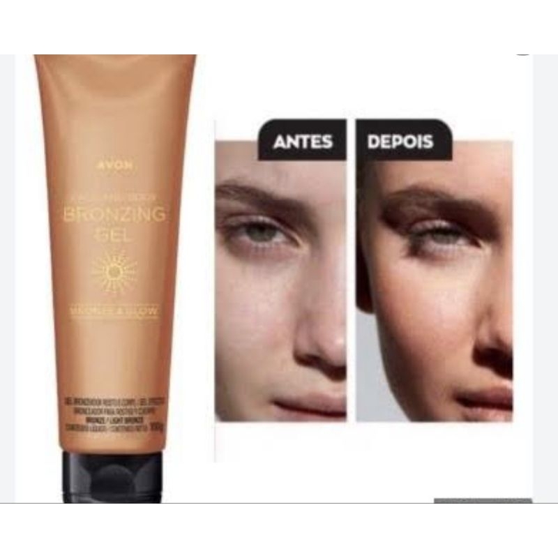 Autobronzeador bronzing gel rosto e corpo Avon | Shopee Brasil