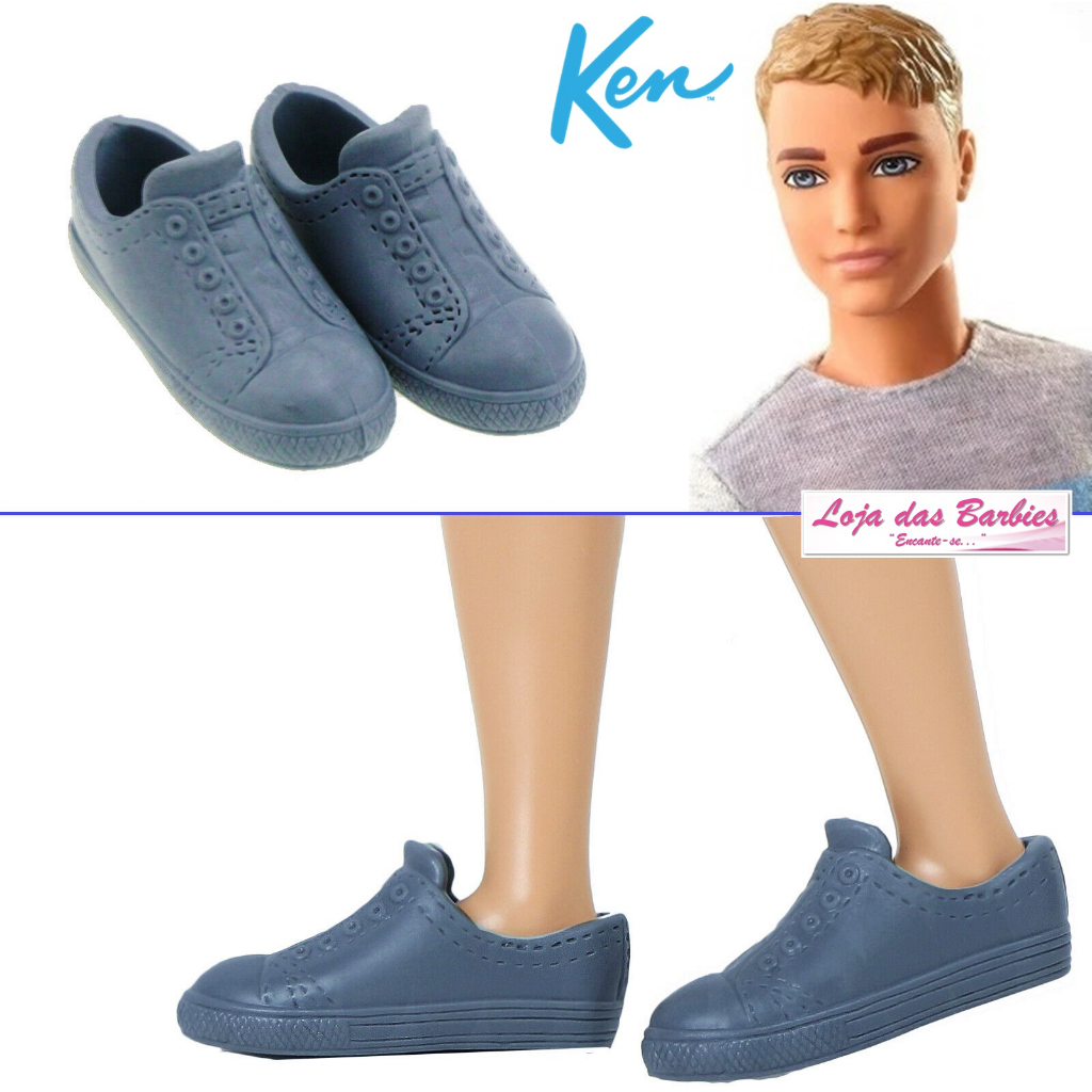 Par De Sapatos Para Boneco Ken ( Namorado Barbie ) Sapatinho Tênis ...