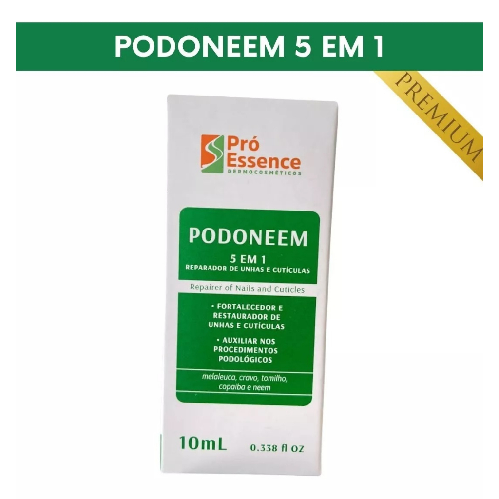 Podoneem 5 Em 1 Tratamento Para Unhas Com Fungos E Micose 10ml | Shopee ...