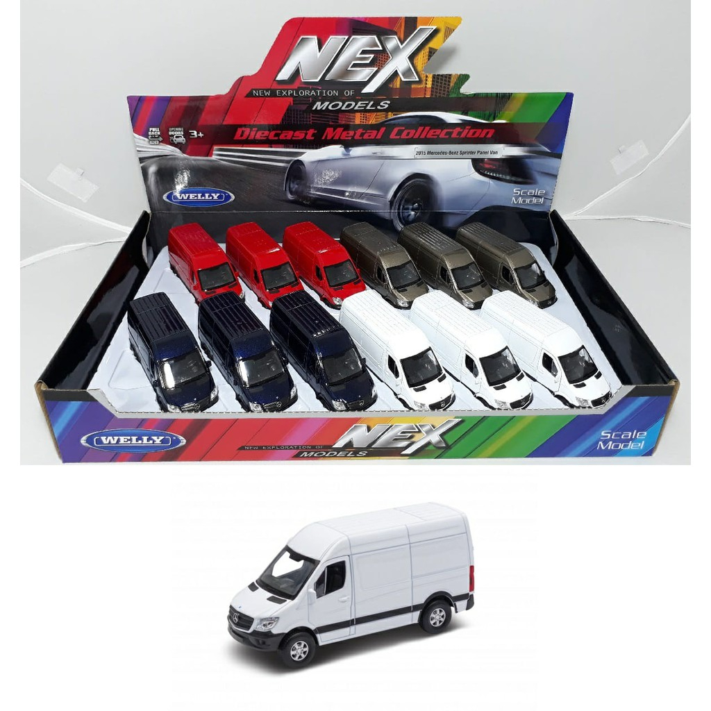 Miniatura Carrinho de Coleção Mercedes-Benz Sprinter Van de Carga de ...