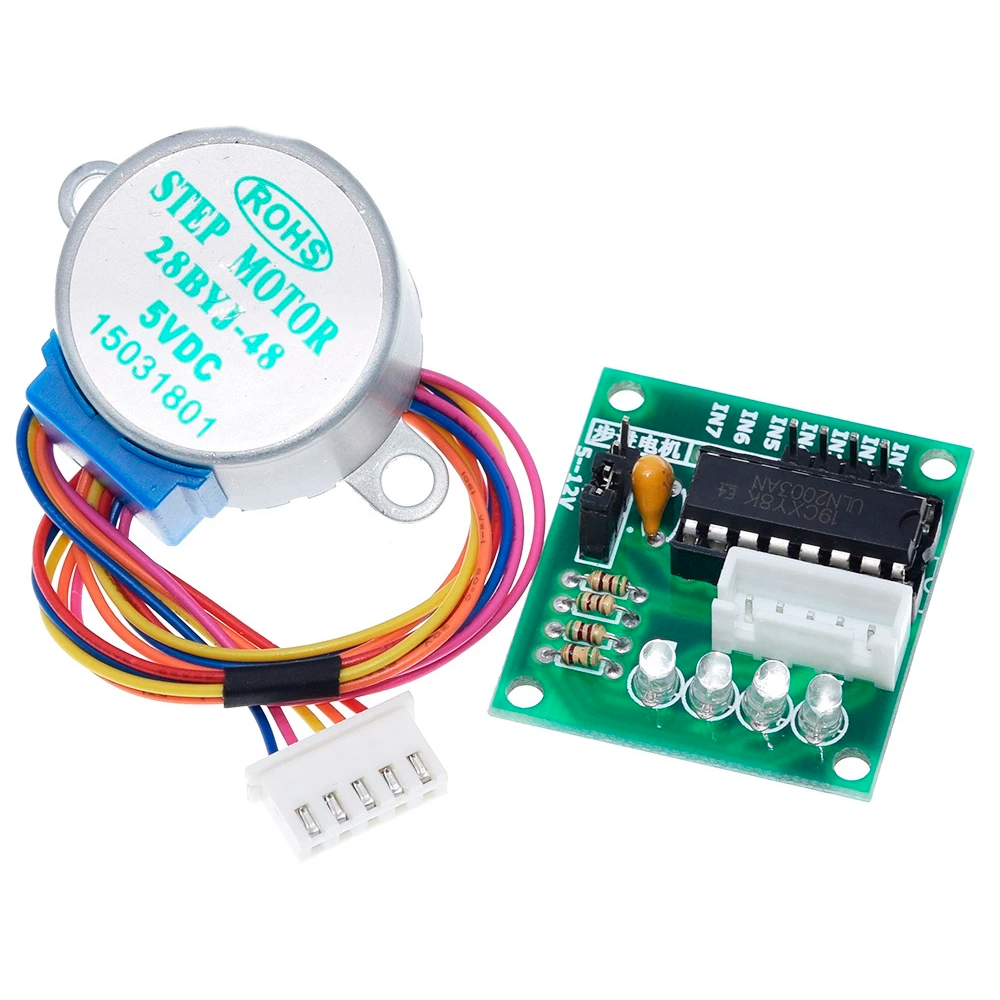 Motor De Passo 28byj 48 Com Driver Uln2003 Para Arduino Shopee Brasil