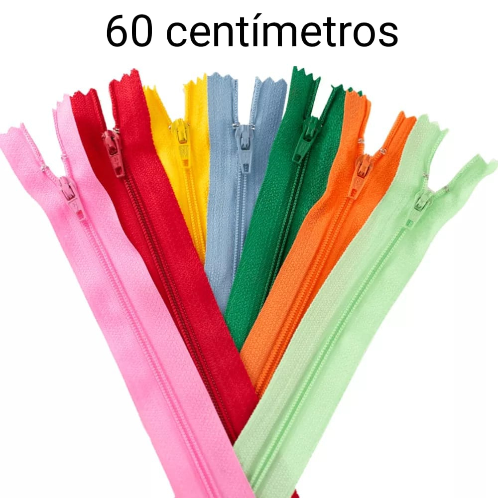 ziper comum fixo de nylon n3 60 cm (Pacotes com 20 unidades) | Shopee ...
