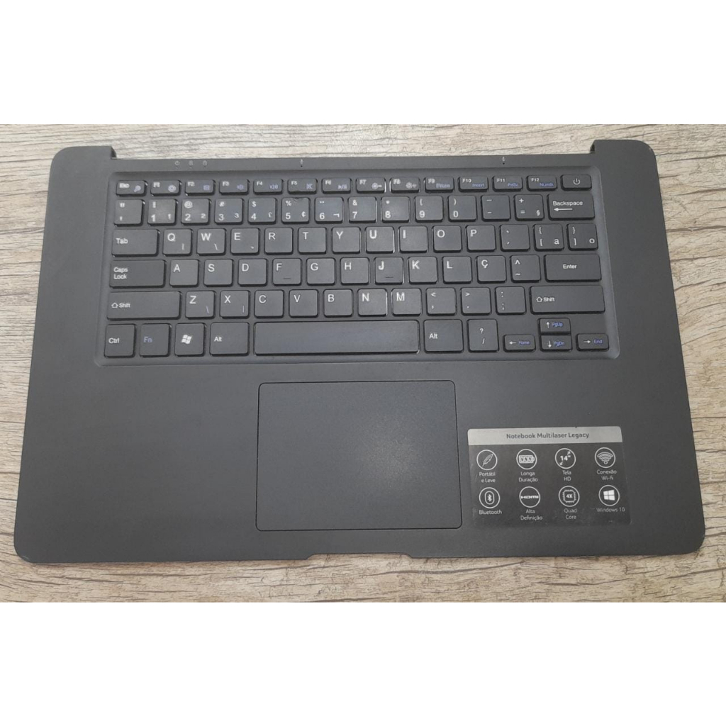 BASE SUPERIOR COM TECLADO NOTEBOOK MULTILASER LEGACY PC103 ORIGINAL ...