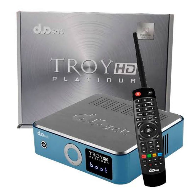 APARELHO RECEPTOR DUO#SAT TROY PLATINUM MEDIABOX | Shopee Brasil