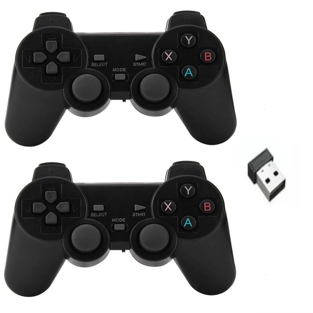 Kit 2 Controles Sem Fio Para Game Stick Tv Box Game Retro Super Console ...