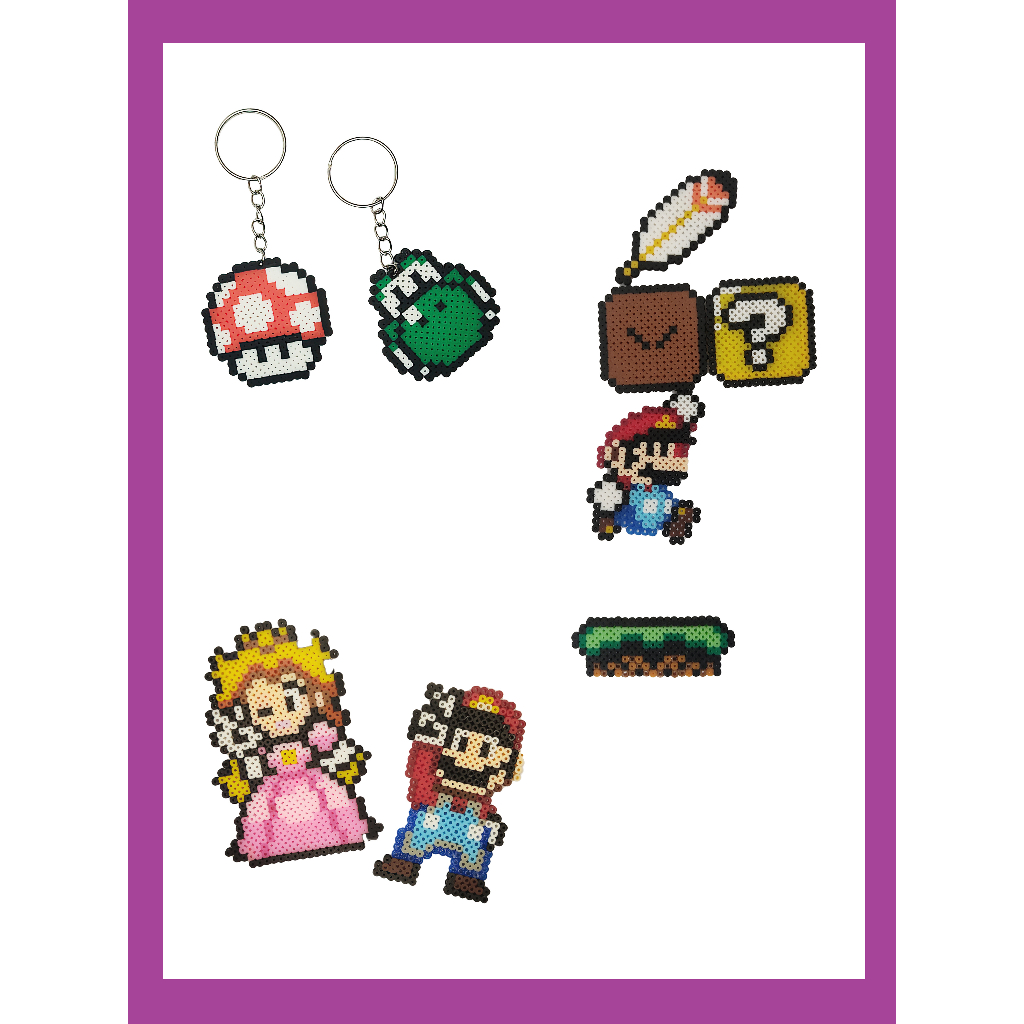 Super Mario / Pixel Art / Mario / Yoshi / Peach | Shopee Brasil