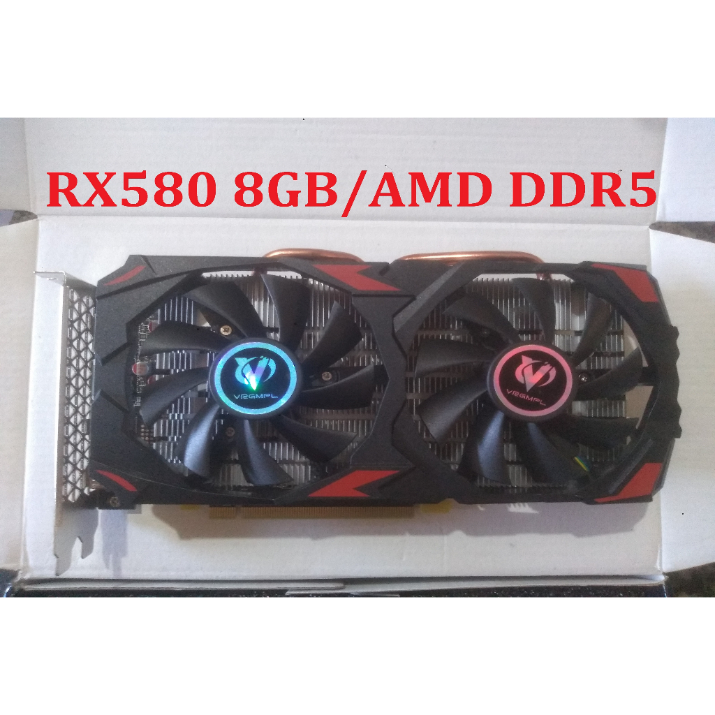 rx580 8gb ddr5 256bit origina gaming multimídia placa gráfica de vídeo ...