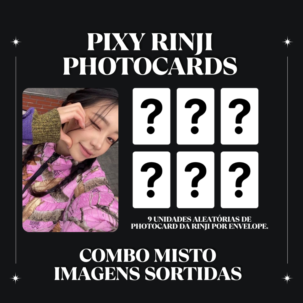 PIXY Rinji Kit Photocards Sortidos Fanmade | Shopee Brasil