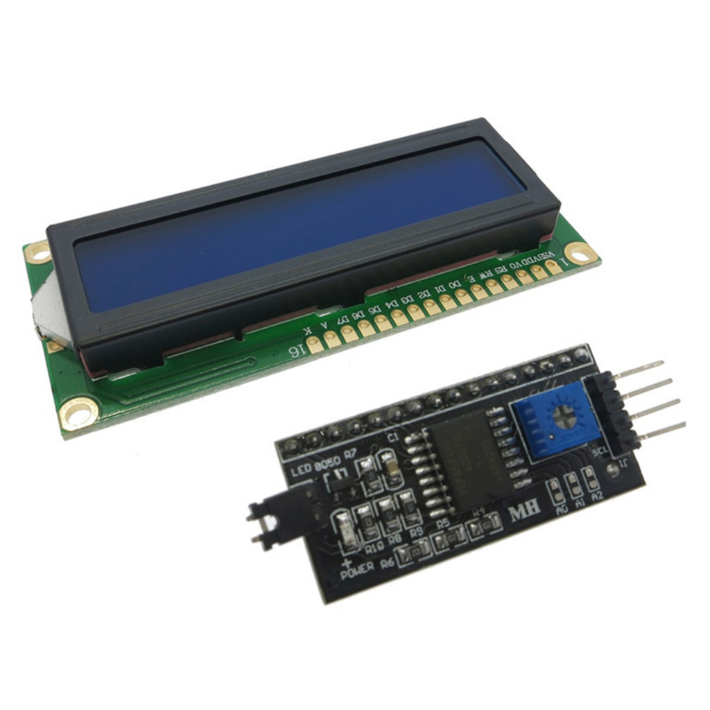 Display Lcd 16x2 1602 Com Back Azul Com Módulo I2c Para Arduino 4612