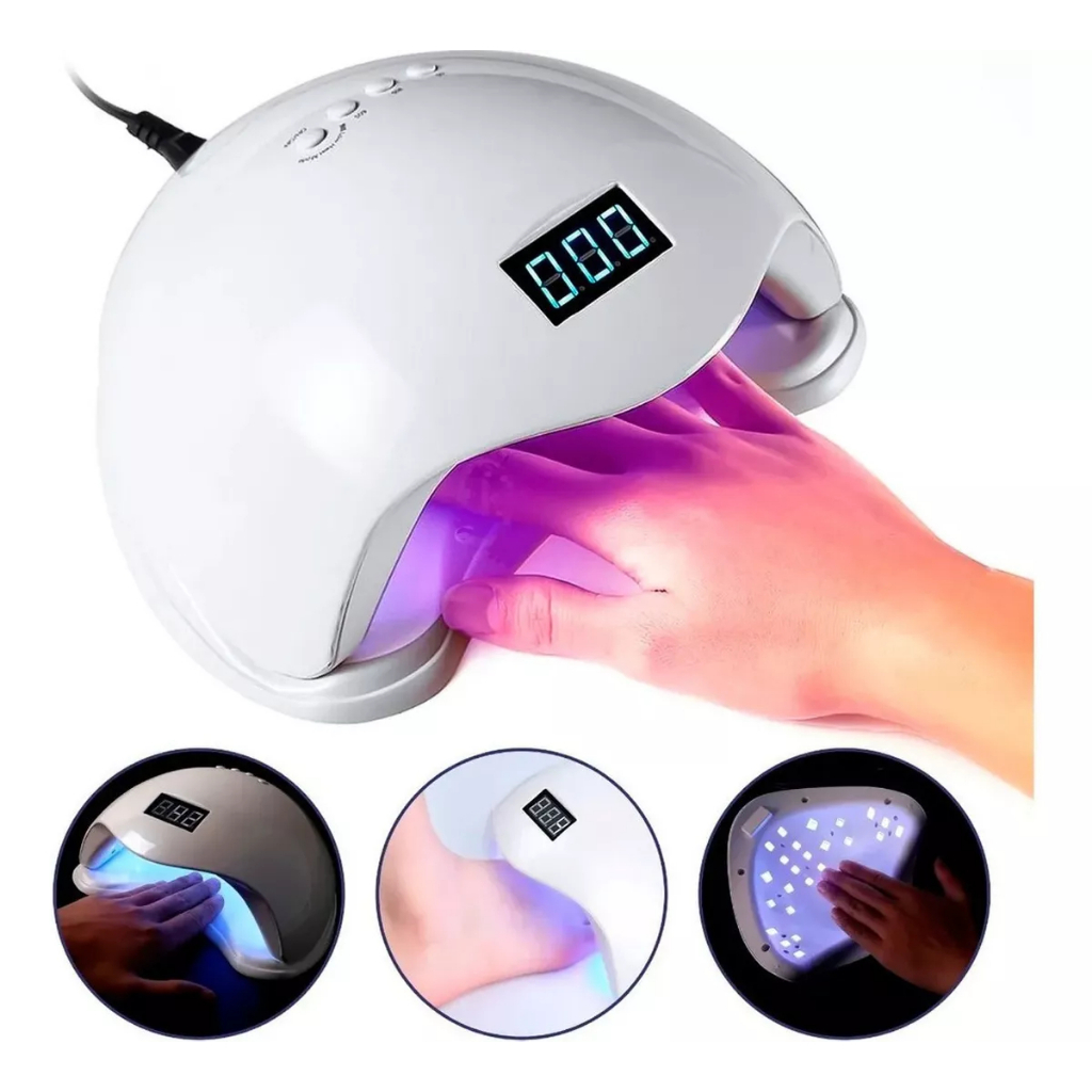 Cabine De Luz Plus Uv-led 48w 24 Leds Secador de unha e Selenta de unha ...