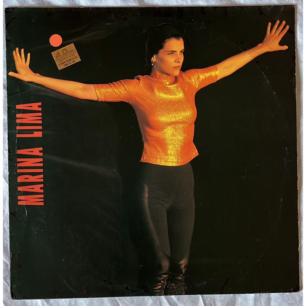 LP Vinil Marina Lima Acontecimentos 1991 com Encarte EMI Cantoras ...