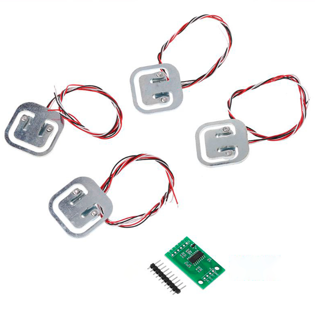 4 X Célula de Carga/Sensor de Peso 50 Kg + 1 Módulo HX711 para Arduino ...