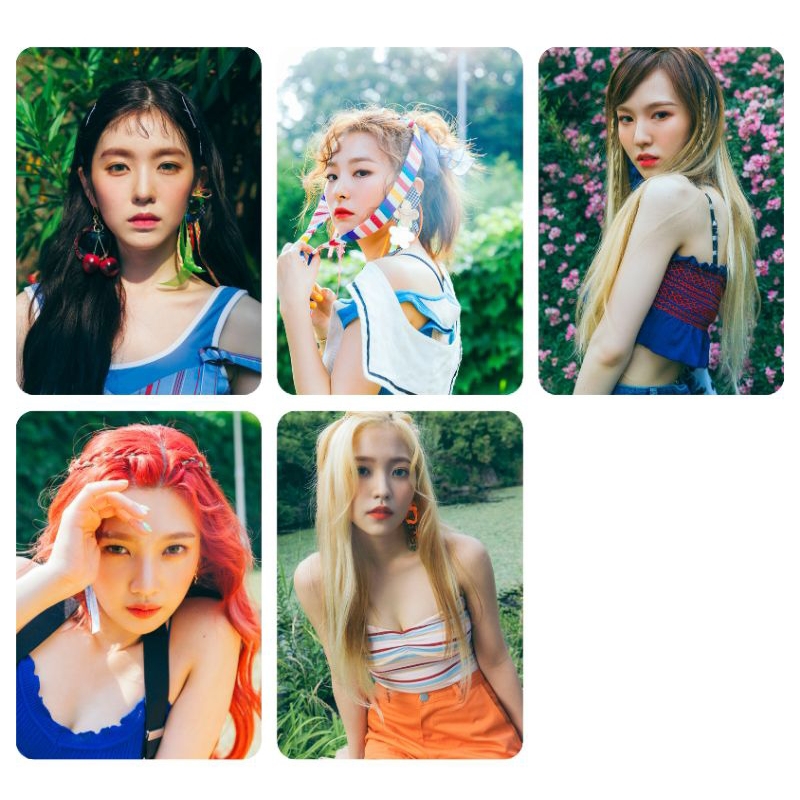 Kit 5 Photocards Fanmade Red Velvet - The Red Summer | Shopee Brasil