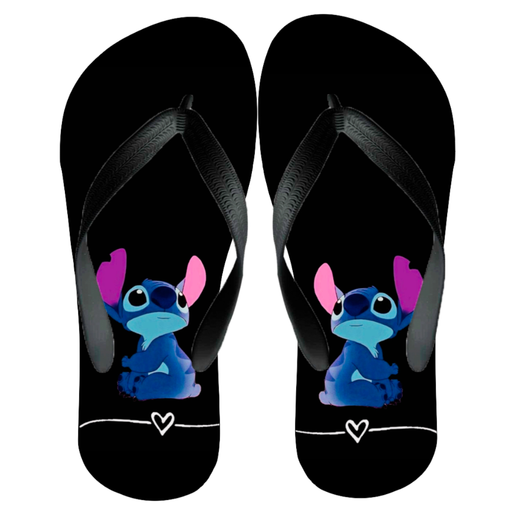 Chinelo Infantil Personalizado Lilo Stitch Ohana Antiderrapante ...