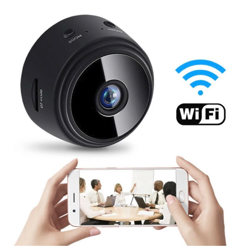 Mini Camera De Seguranca Wifi Recarregavel 1080P Com Microfone e Wi-Fi ...