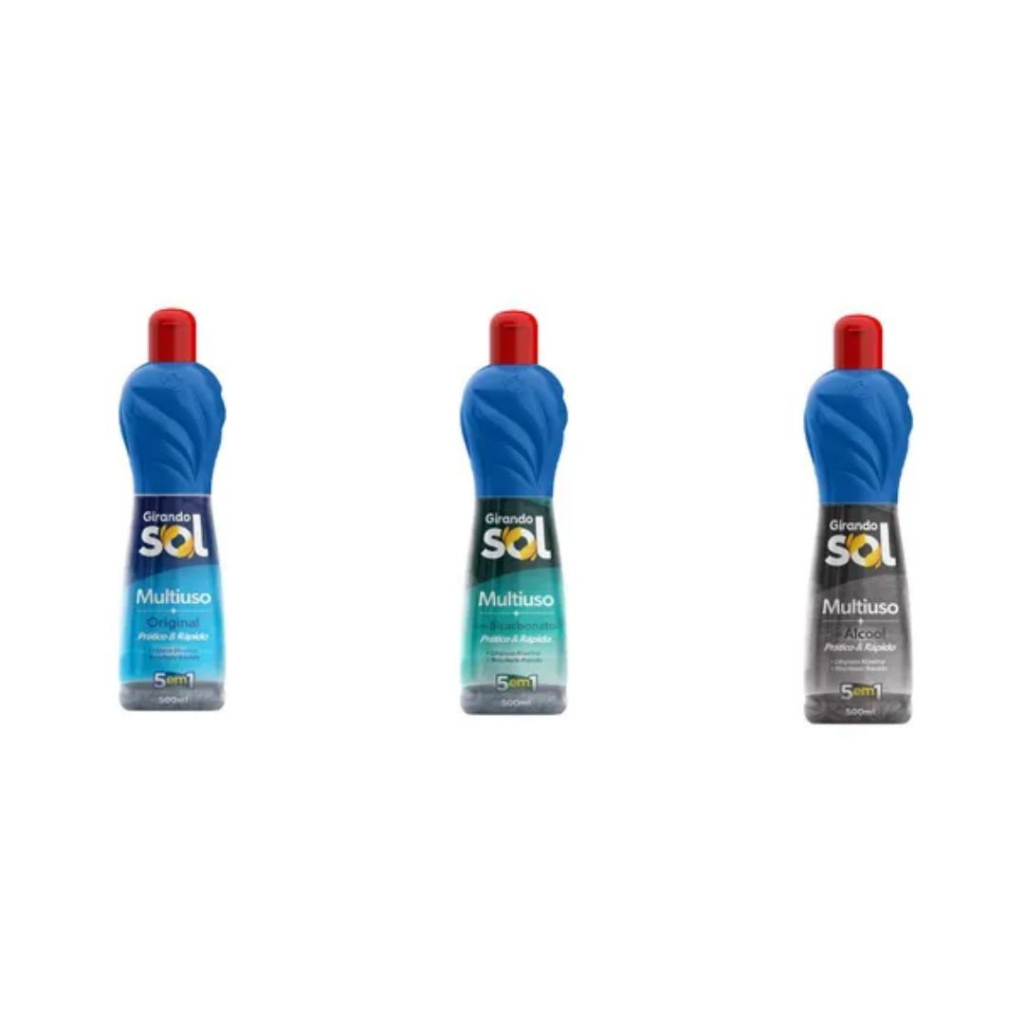 Limpador Multiuso 500 ml (com Bicarbonato, com Álcool e Original ...