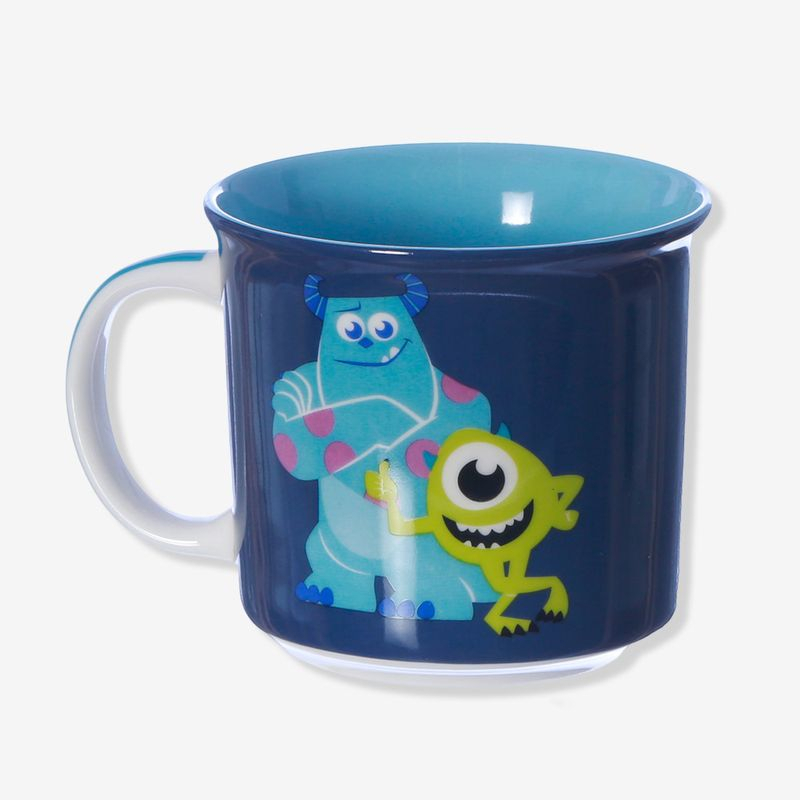 Caneca Monstros SA Sulley e Mike Azul Disney Oficial 350ml | Shopee Brasil
