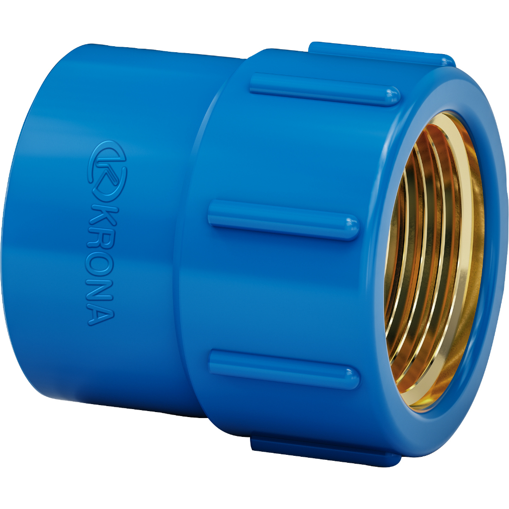 Luva Soldável azul bucha de latão LR 25MM X 3/4" KRONA | Shopee Brasil