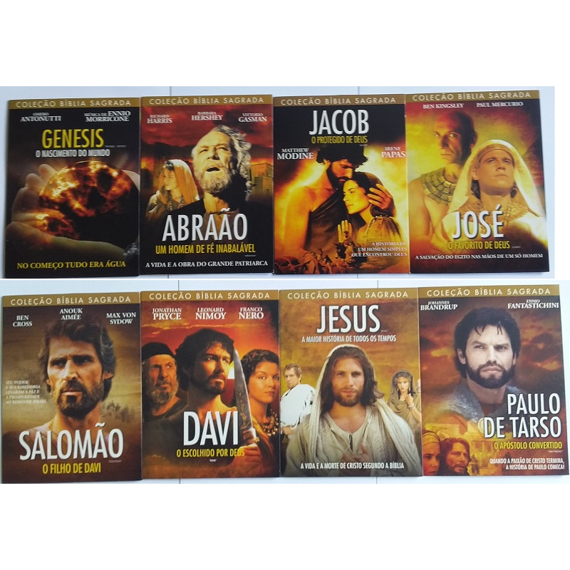 DVD LIGHT ORIGINAL COLEÇÃO BÍBLIA SAGRADA 8 DISCOS | Shopee Brasil