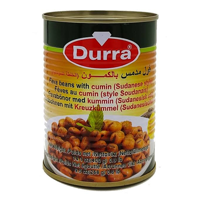 Fava cozida com cominho Durra 400g | Shopee Brasil