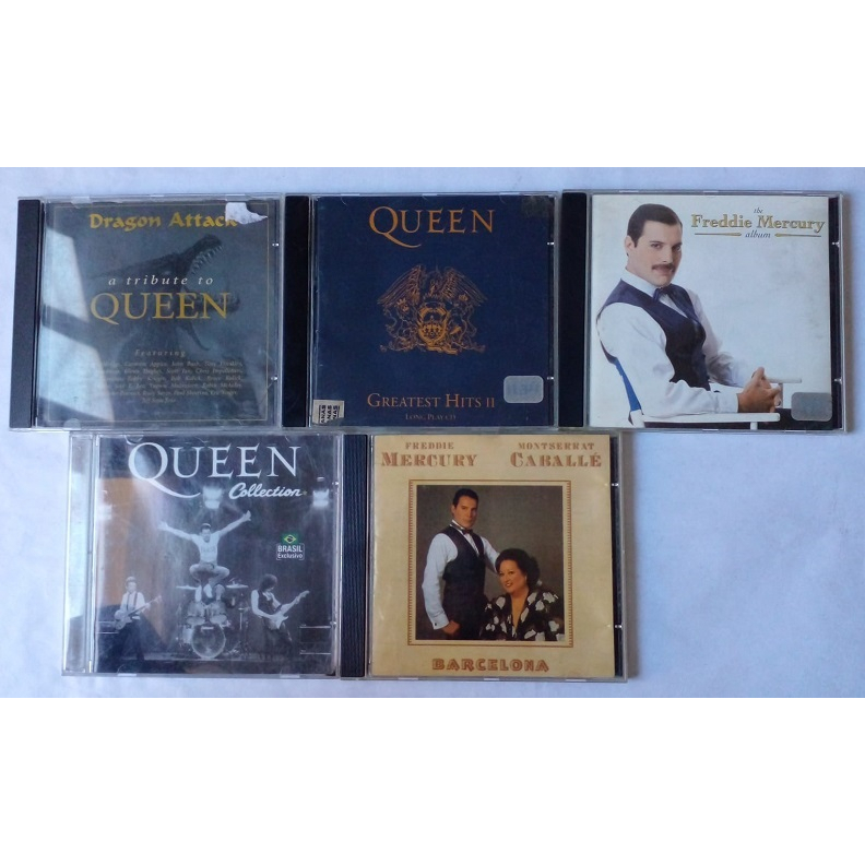 Kit 5 Cds Originais Queen Collection + Freddie Mercury | Shopee Brasil