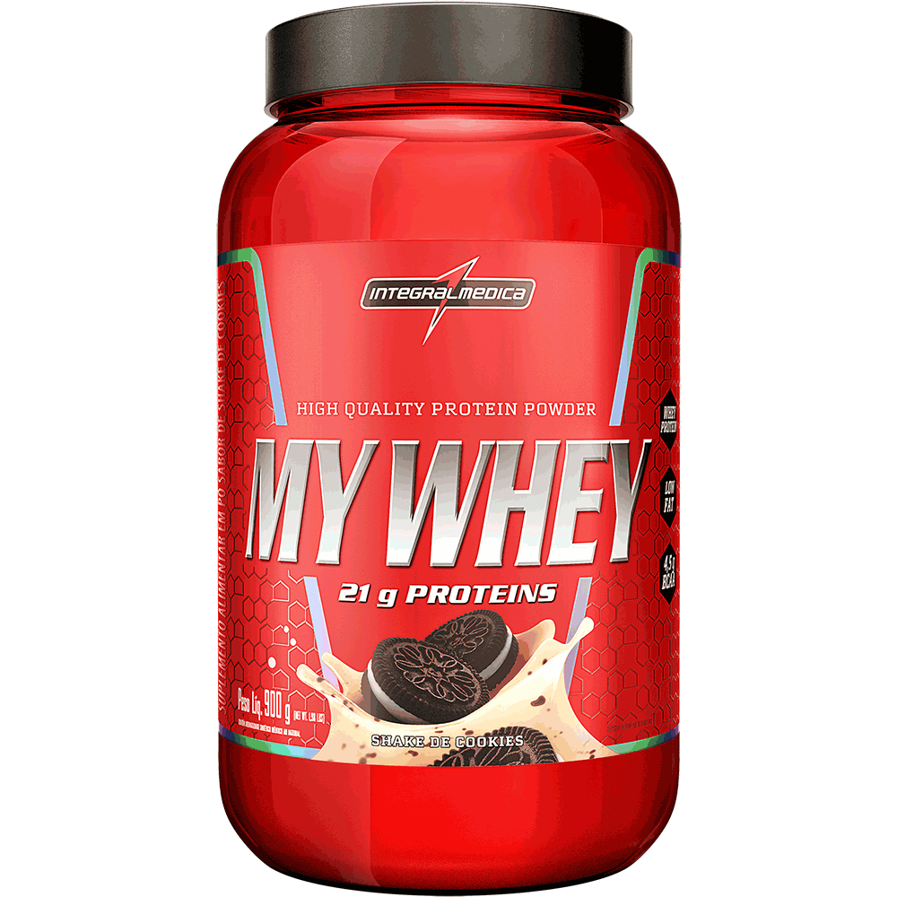 Suplemento Alimentar My Whey Protein 900g Sabor Cookies Integral