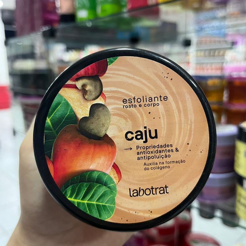 Esfoliante Corpo e Rosto antioxidantes Caju Labotrat 300g | Shopee Brasil
