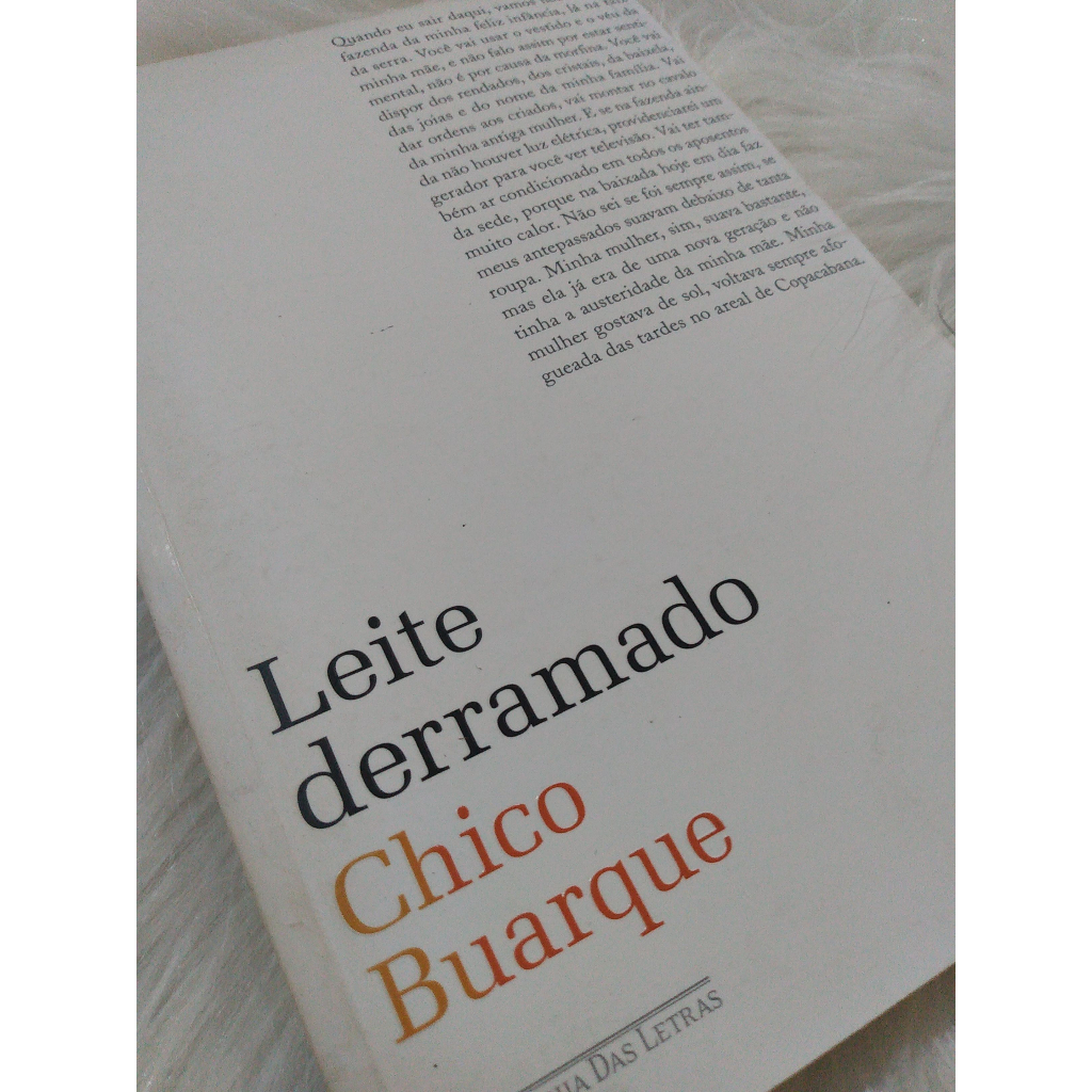 Livro de Chico Buarque leite Derramado Ed 2009 Cia das Letras | Shopee ...