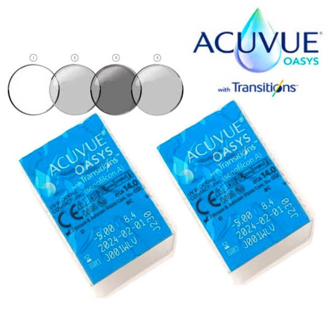 lentes de contato acuvue oasys with transitions johnson & johnson ...