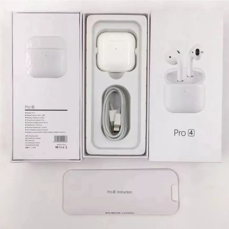 Air Pro4 Mini Tws Fone De Ouvido Bluetooth Sem Fio Adequado Para ...