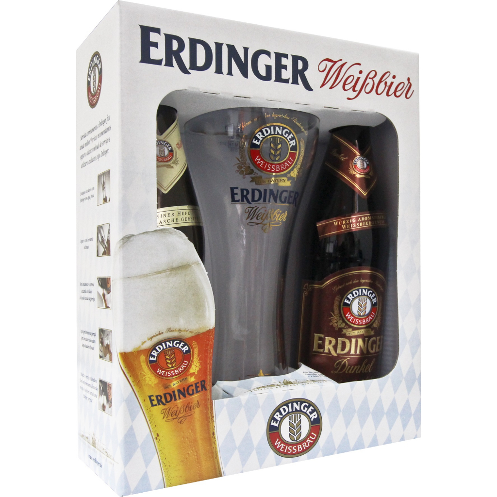 Cervejas Erdinger Kit 2 Garrafas + 1 Copo Personalizado | Shopee Brasil