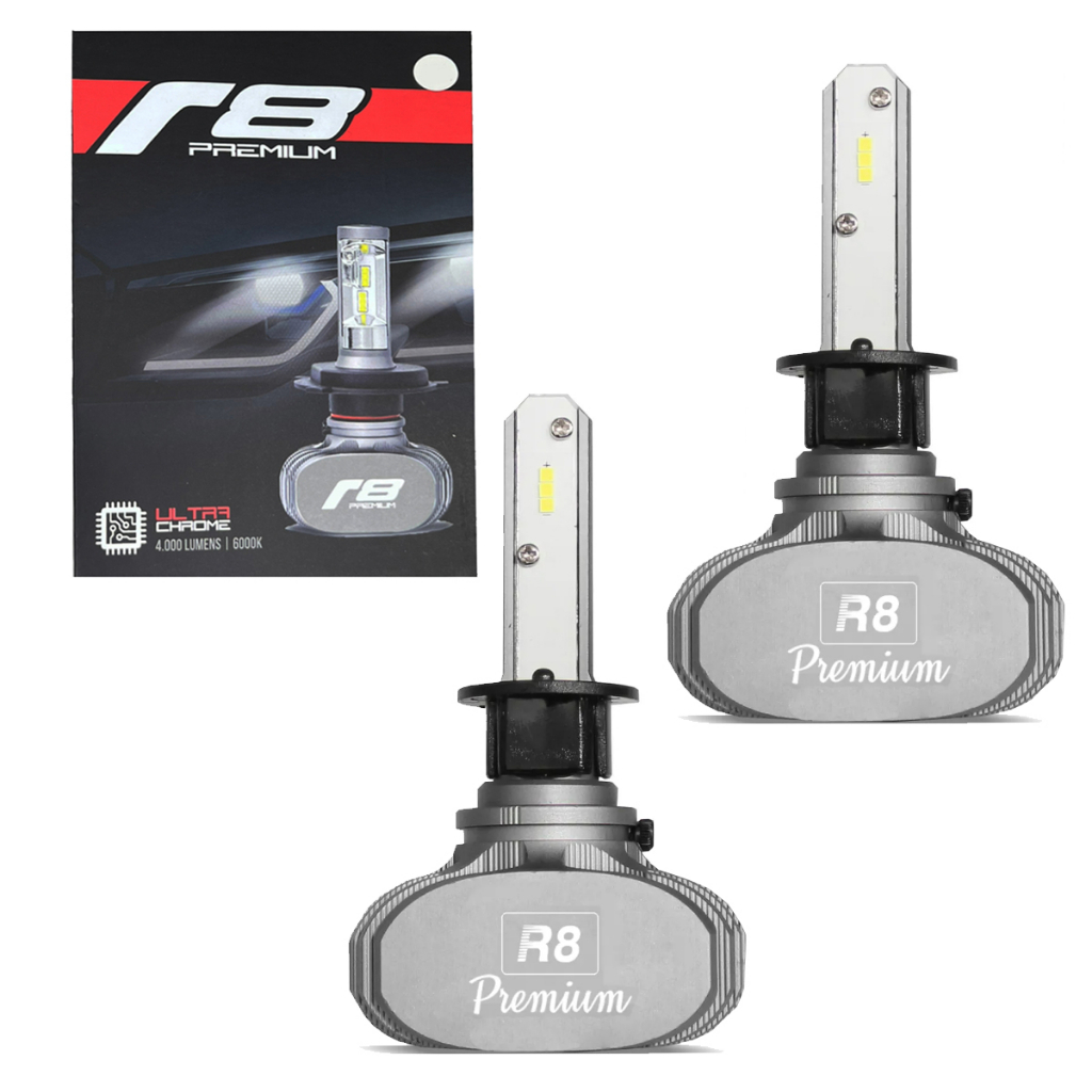 Kit Lampada Led Ultra Led R8 Premium H1 6000k 4000 Lumens | Shopee Brasil