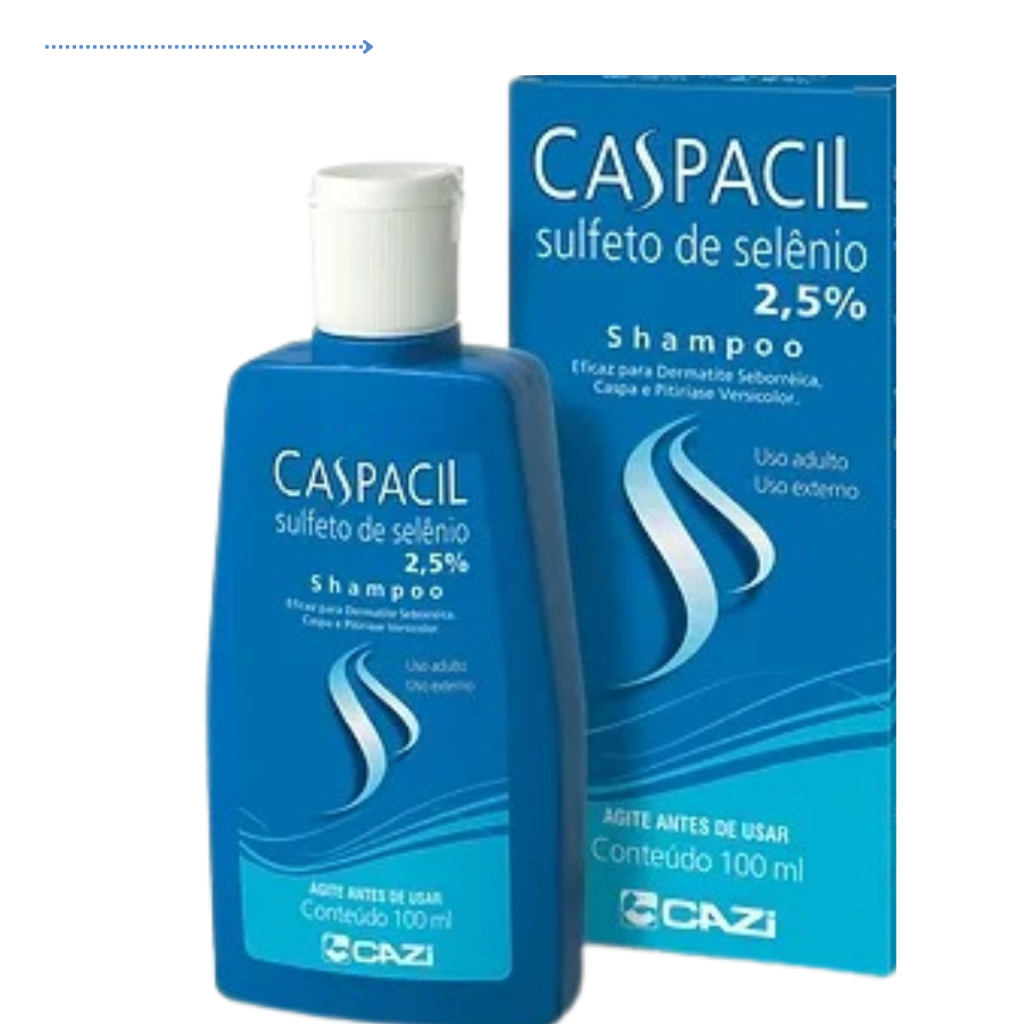 Caspacil Anticaspa 100ml - Caspa Seborréia | Shopee Brasil