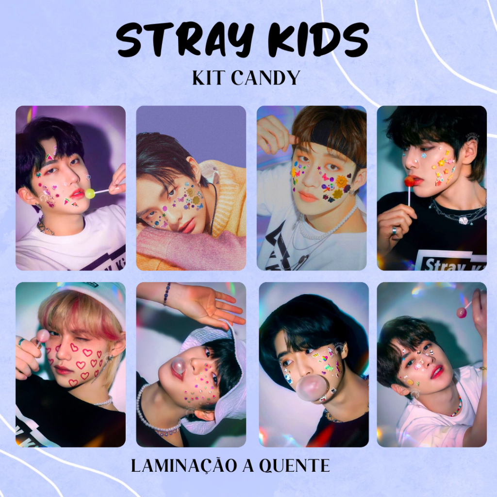 Photocards Stray kids Candy | Shopee Brasil