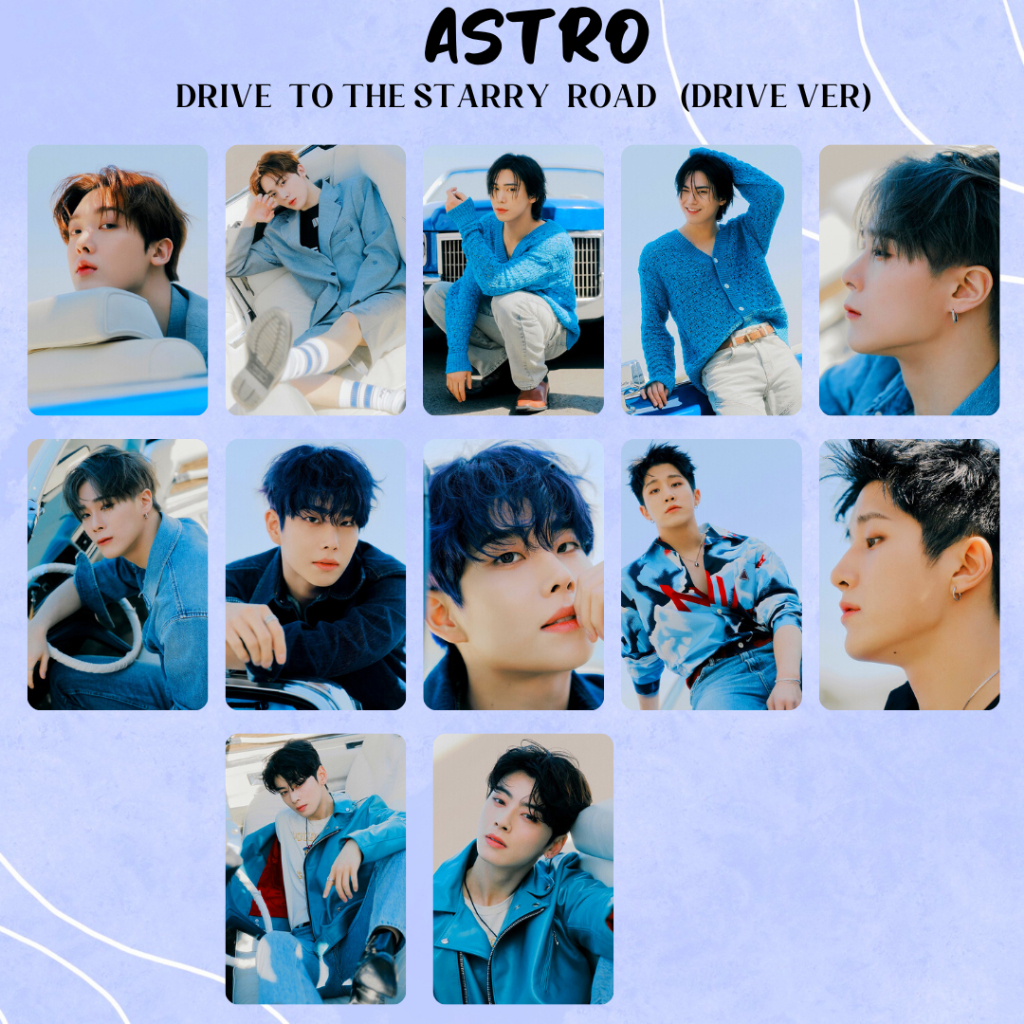 Photocards ASTRO Drive To The Starry Road FANMADE | Shopee Brasil