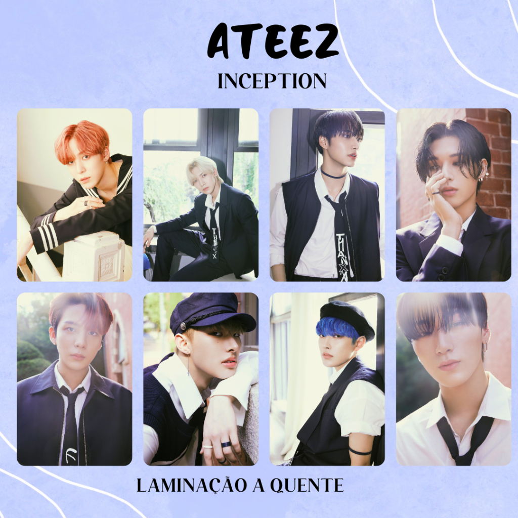 Photocards ateez inception | Shopee Brasil