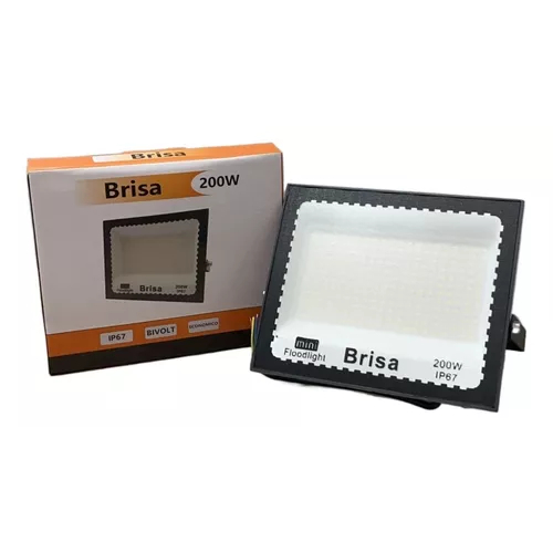Refletor Holofote Led 200w Smd Branco Frio Bivolt Ip67 Brisa | Shopee Brasil