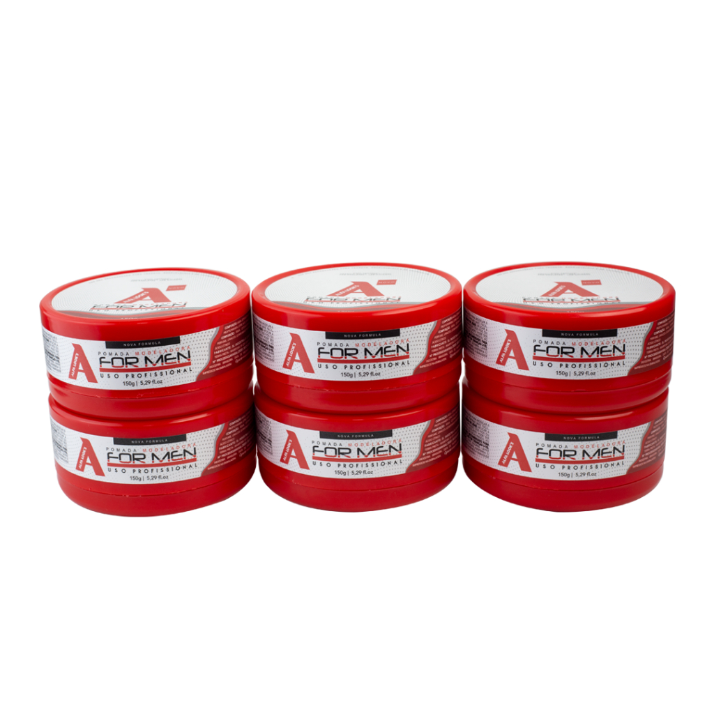 Kit 6 Pomadas Moderna For Men Alfa Looks 150g - Atacado | Shopee Brasil