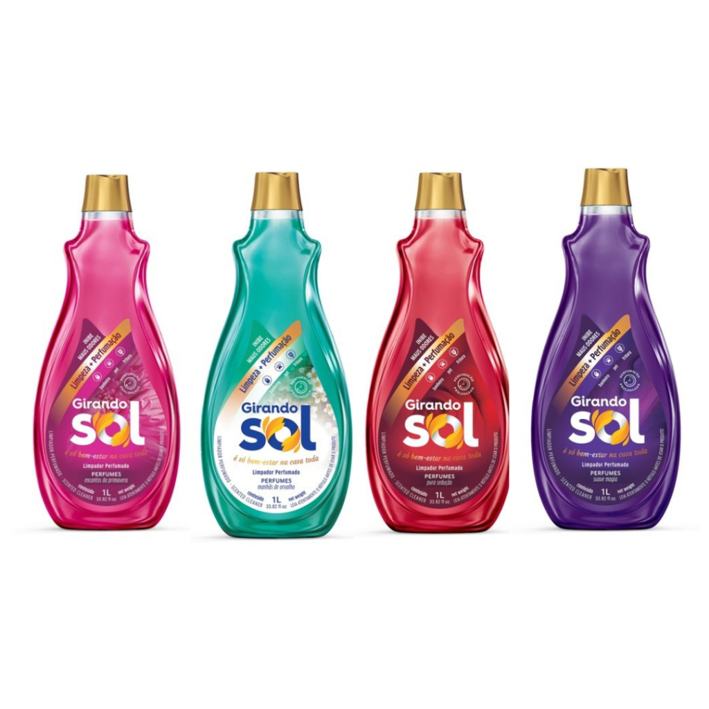 Limpador Perfumado 1 Litro - Girando Sol | Shopee Brasil