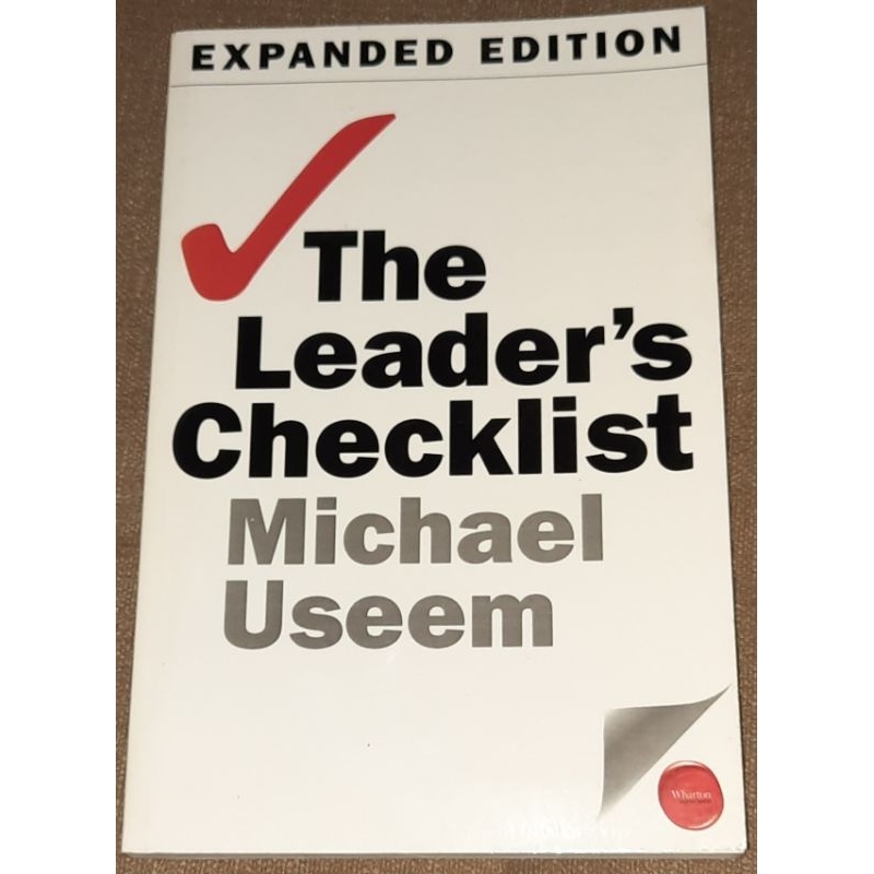 Livro the leader's checklist Michael Useem ref 451 | Shopee Brasil