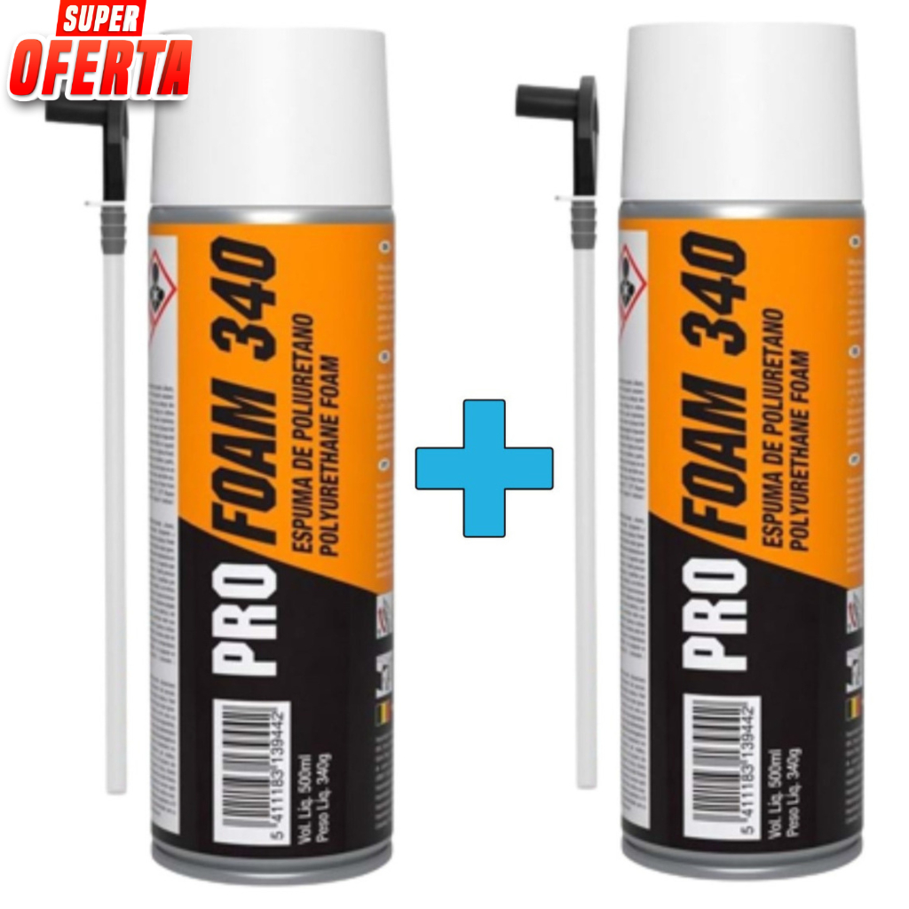 Kit 2x Espuma Expansiva Poliuretano Uso Geral 500ml Soudal | Shopee Brasil