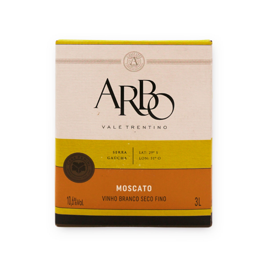 Vinho Arbo Casa Perini Moscato Branco Seco Bag In Box 3L | Shopee Brasil