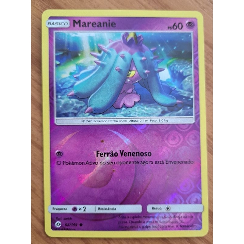 Card Pokémon Mareanie Reverse Foil Original e Nova | Shopee Brasil
