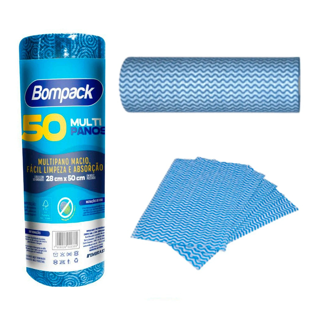 Pano Multiuso Para Limpeza Perflex 50 Unidades | Shopee Brasil
