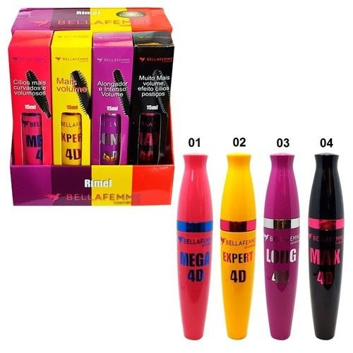 Máscara De Cílios 4d Bella Femme | Shopee Brasil