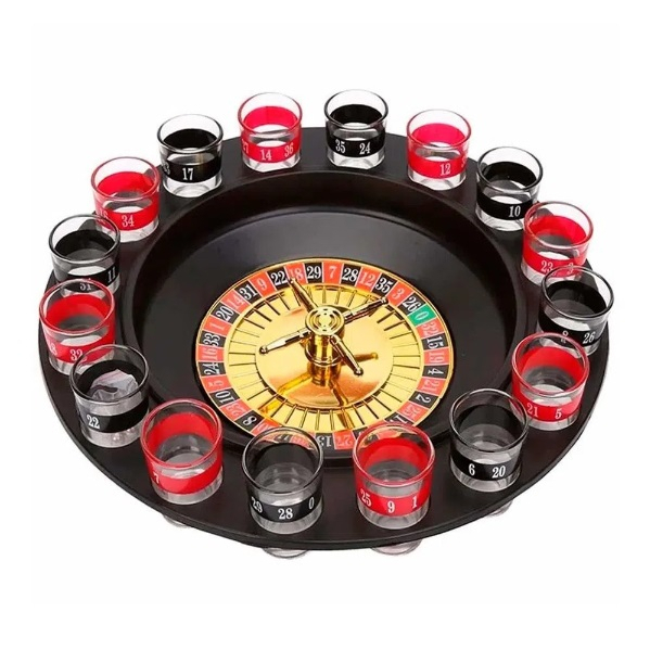 Jogo Shot Drinks Roleta e Roda com Esferas e 16 Copos 25 ml | Shopee Brasil