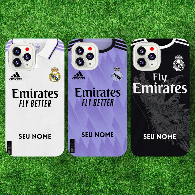 Capa/Case Real Madrid personalizada (com nome) | Shopee Brasil