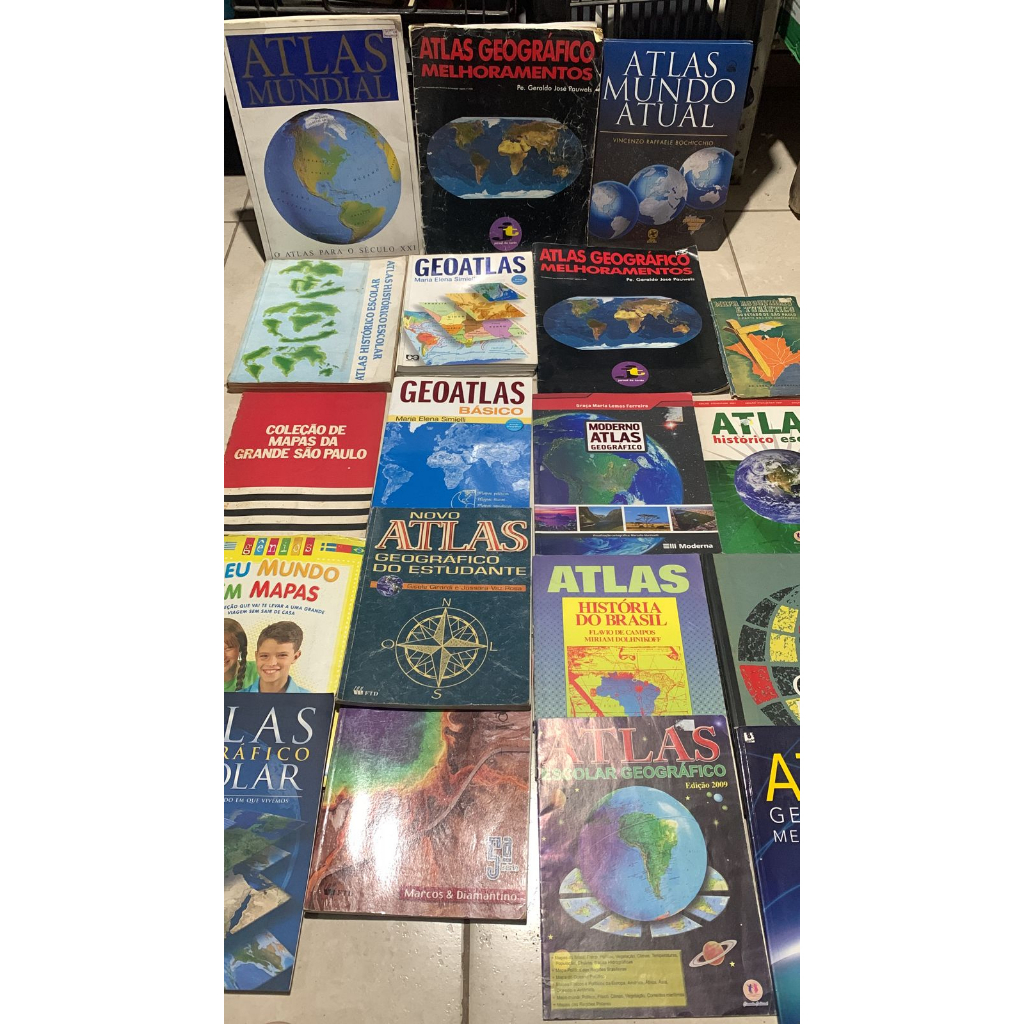 LIVRO - Atlas Geográfico , Mapas , Cartografia, Geografia | Shopee Brasil